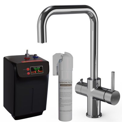 Liquida EBT311CH 3-In-1 Chrome Instant Boiling Hot Water Kitchen Tap