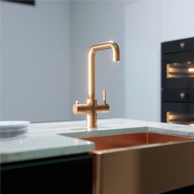 Liquida EBT311CP 3 In 1 Brushed Copper Kitchen Instant Boiling Hot ...