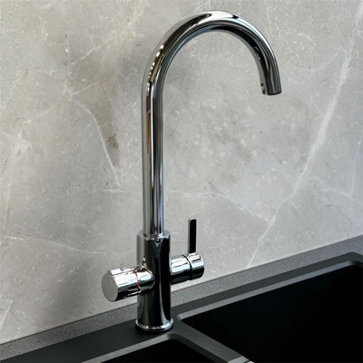 Liquida HT45CH 4 In 1 Chrome Pull Out Spray Instant Boiling Water ...