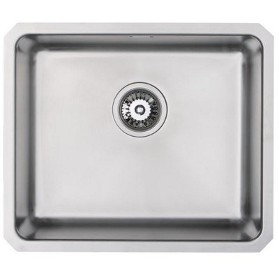 Liquida K0124SS 1.0 Bowl Stainless Steel Undermount Reversible Kitchen Sink