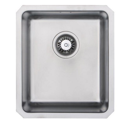 Liquida K1023SS 1.0 Bowl Stainless Steel Undermount Reversible Kitchen Sink