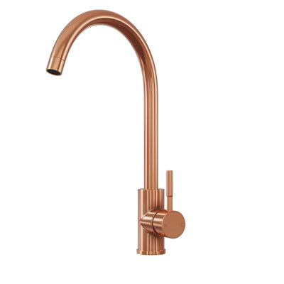 Liquida VT66RC Rose Copper Single Lever Swivel Spout Kitchen Mixer Tap