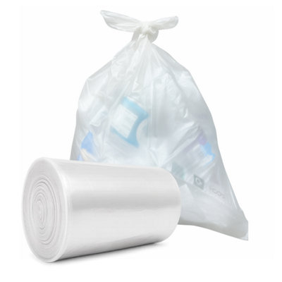 Liquipak Heavy-Duty Household Clear Refuse Sacks 100L, Pack of 40 Large ...