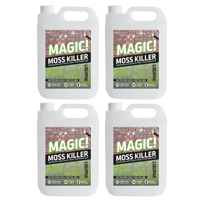 Liquipak Magic Moss Killer Remover 4 x 5L for Paths & Patios + Hose ...
