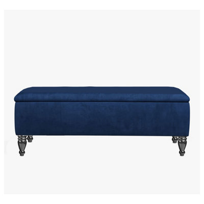 Lisbon 120cm Ottoman Bench with Storage, End of Bed Bench, Rectangle ...
