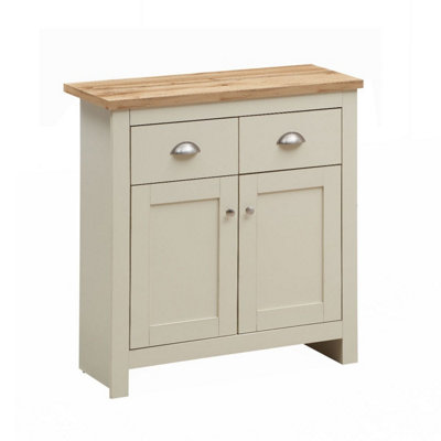 Lisbon Compact 2 Doors 2 Drawer Sideboard Storage Cabinet Cupboard ...