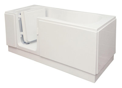 Lisna Waters Bermuda Left Hand Full Length Walk In Bath 1685mm x 750mm ...