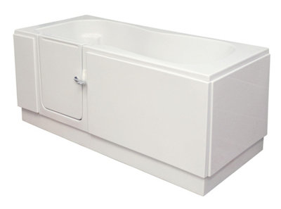 LISNA WATERS BERMUDA LEFT HAND FULL LENGTH WALK IN BATH 1685MM X 750MM ...