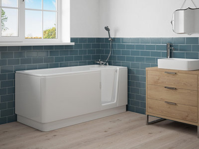 Lisna Waters Bermuda Right Hand Full Length Walk In Bath 1685mm x 750mm ...