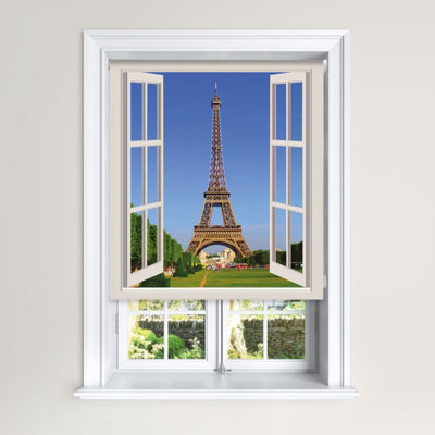 Lister Cartwright Blackout Roller Blind Paris Window Scene Windows ...