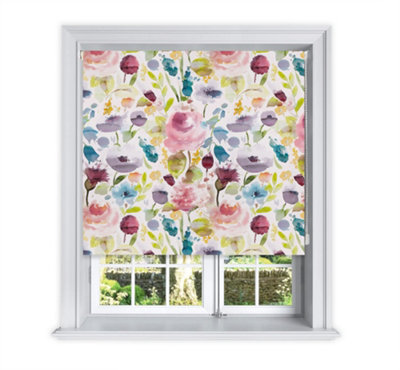 Lister Cartwright Floral Autumn Patterned Roller Blinds (100 x 160 cm ...