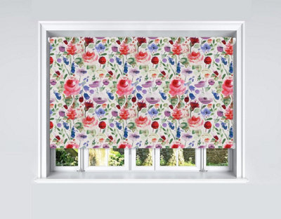 Lister Cartwright Floral Spring Patterned Roller Blinds (100 x 160 cm ...
