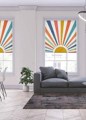 Lister Cartwright Painted Sun Roller Blinds (100 x 160 cm) Blackout ...
