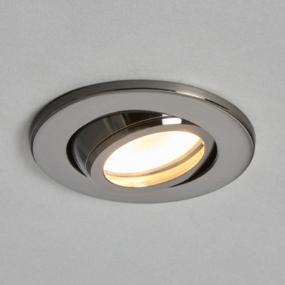 Litecraft 2 Pack Marlowe Round Black Chrome IP65 Fire Rated Tiltable ...
