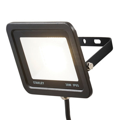Litecraft 2 Pack Stanley Slimline Black 30 Watt LED IP65 Outdoor Wall ...