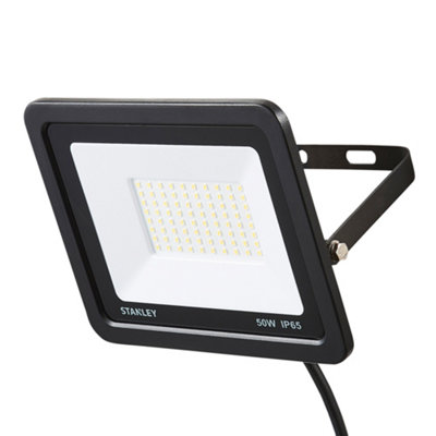 Litecraft 2 Pack Stanley Slimline Black 50 Watt LED IP65 Outdoor Wall ...
