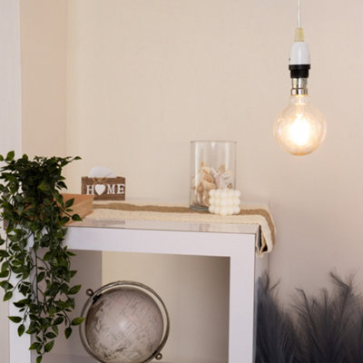 Litecraft B22 4W Pack of 3 Warm White Vintage Filament Globe LED Light ...