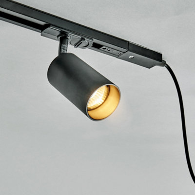 Litecraft Bexley Black 1m 3 Head Track Light Kit