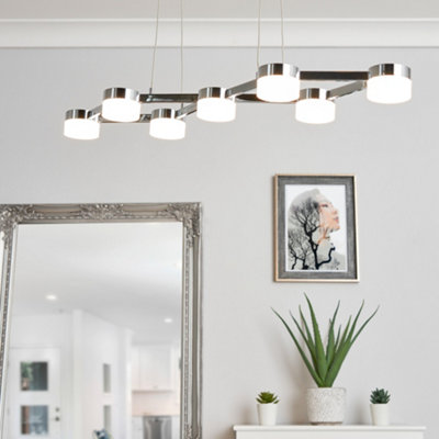 Litecraft Calonne 7 Light LED Diner Pendant Bar
