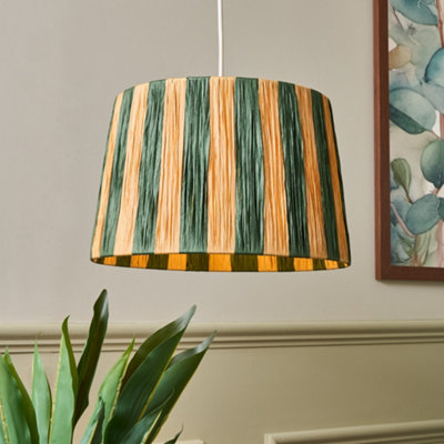 Litecraft Dolly Green Paper Raffia Easy Fit Shade