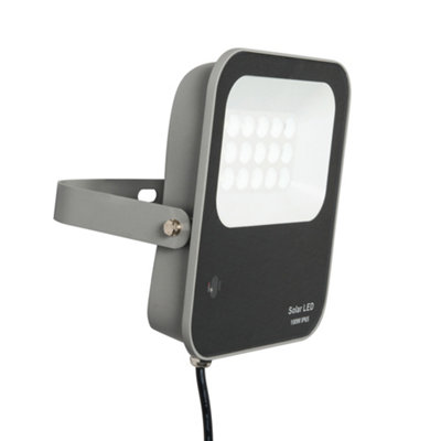 Litecraft Dwight Grey 100W LED Solar Outdoor Flood Light