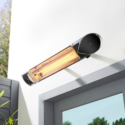 Litecraft Large Rounded Black 2000W Outdoor Radiant Heater