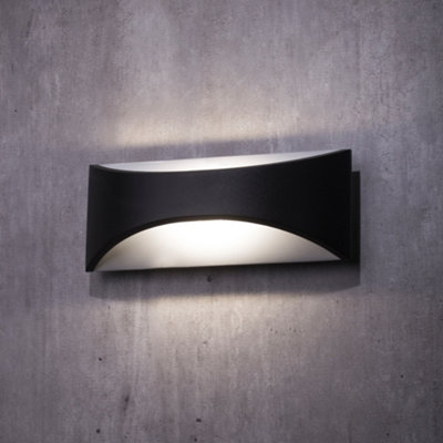 Litecraft Marsden Black 6 Watt Outdoor LED Wall Light