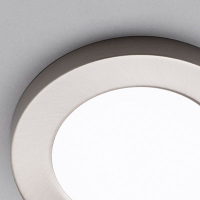 Litecraft Satin Nickel Magnetic Bezel For 6W Darly Bathroom Flush ...