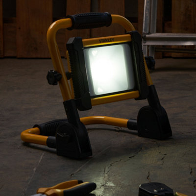 Litecraft Stanley Portable Rechargable Black 18 Watt LED IP65 Outdoor ...