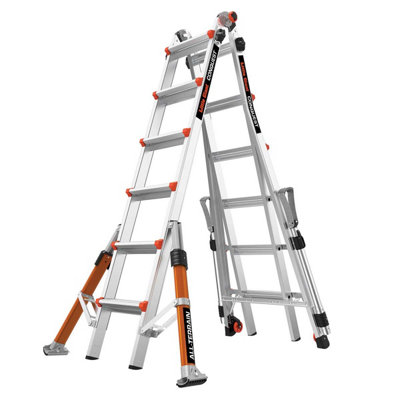 Little Giant 6 Rung Conquest All-Terrain PRO Multi-purpose Ladder | DIY ...