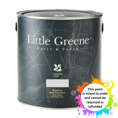 Little Greene Abssolute Matt Mixed Colour 56 Invisible Green 2.5 Litre ...