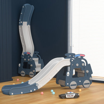 Little Police Car Theme Outdoor Plastic Climber and Slide Set for ...