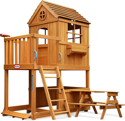 Little Tikes Real Wood Adventures 2 Storey Garden Playhouse