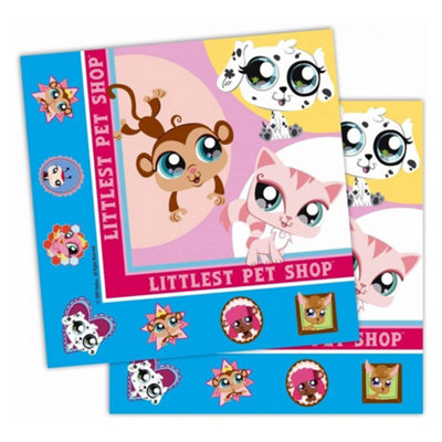 Littlest Pet Shop Paper Characters Napkins (Pack of 16) Multicoloured ...