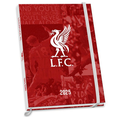 Liverpool FC 2025 Crest A5 Diary Red (One Size)