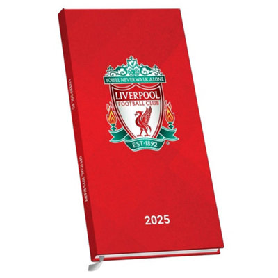 Buy Liverpool FC 2025 Slim Diary Red/Green/Gold (One Size) at B&Q