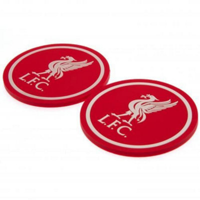 Liverpool FC Coaster (Pack of 2) Red/White (One Size) | DIY at B&Q