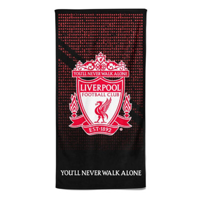 LIVERPOOL FC CREST MESH TOWEL BLACK/RED/WHITE (ONE SIZE)