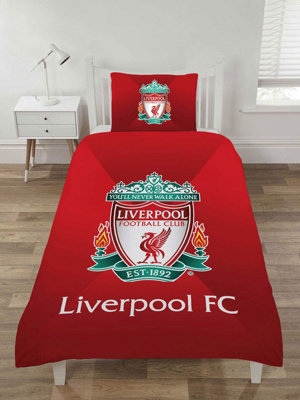 Liverpool FC Gradient Single Duvet Cover and Pillowcase Set