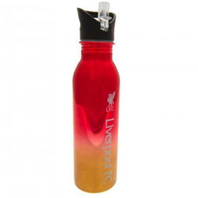 Liverpool FC Metallic Sports Bottle Red/Mustard Yellow/Black (One Size)
