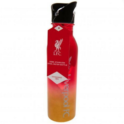 Liverpool FC Metallic Sports Bottle Red/Mustard Yellow/Black (One Size)