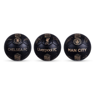 Liverpool FC Phantom Signature Football Black/Gold (5)