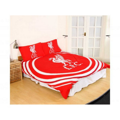 Liverpool FC Pulse Reversible Duvet Set Red/White (Double)