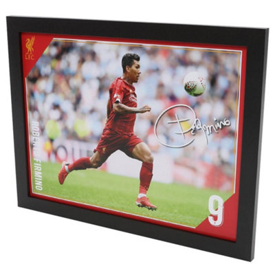 Liverpool FC Roberto Firmino Framed Picture Black/Red (One Size) | DIY ...