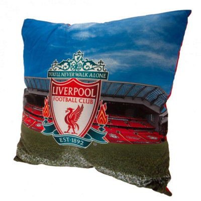Liverpool FC Stadium Filled Cushion Red/Sky Blue/Green (One Size)