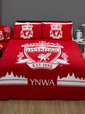 Liverpool FC Tone Double Panel Duvet and Pillowcase Set