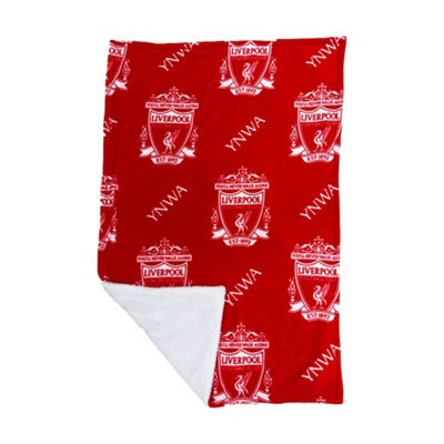 Liverpool FC YNWA Sherpa Fleece Throw Blanket