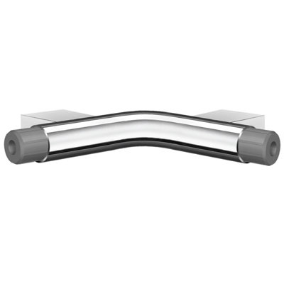 LIVING - Corner Connection for Grab bar, Chromed, 130 x 130 mm | DIY at B&Q