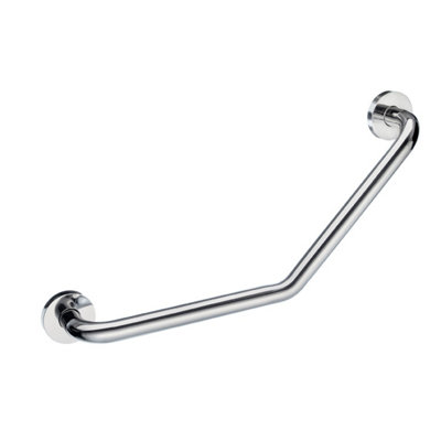 LIVING - Grab Bar, Long V-form 135 Degrees in Stainless Steel Polished ...