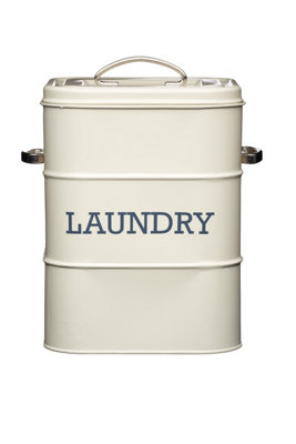 Living Nostalgia Antique Cream Laundry Tin